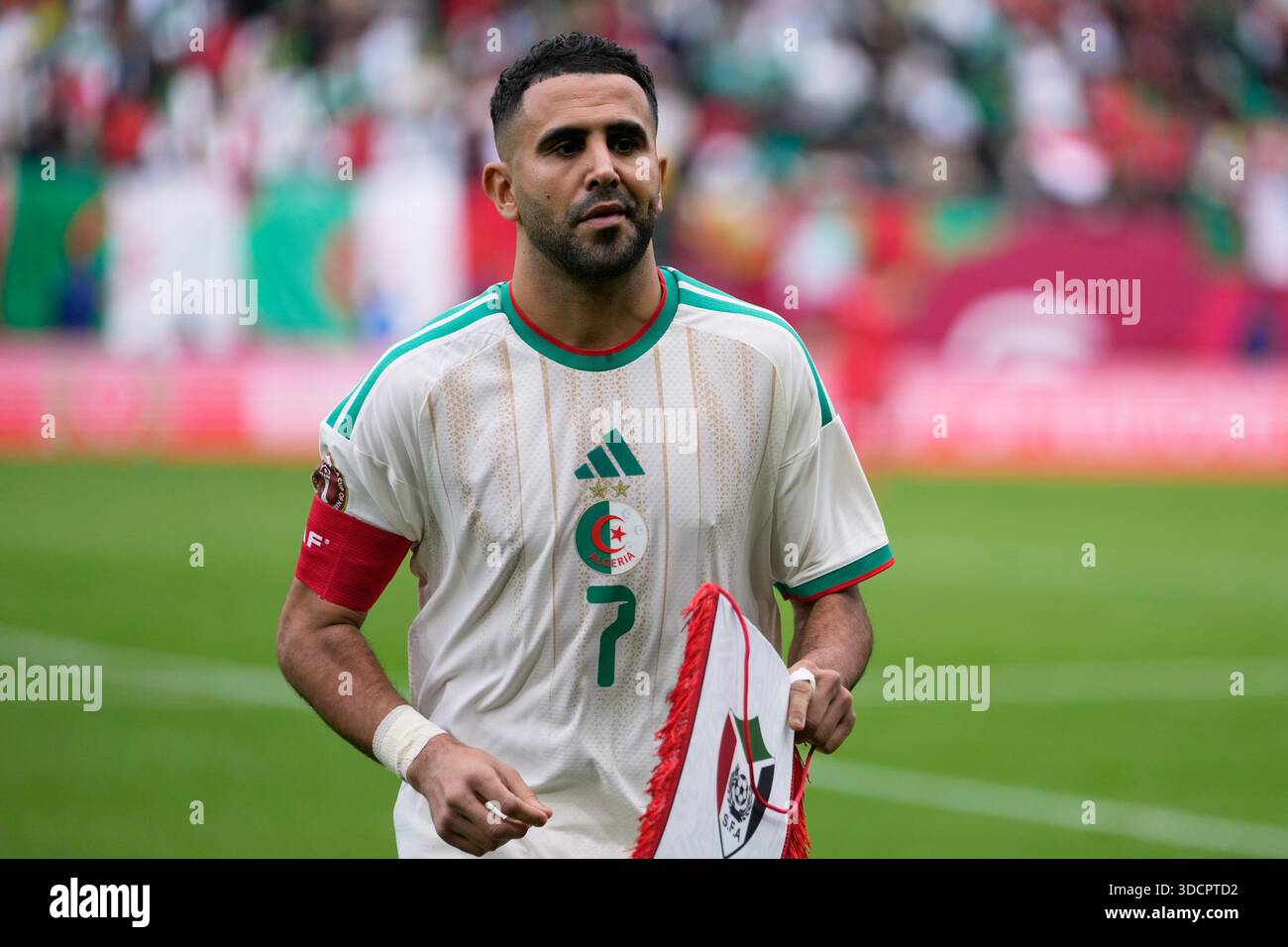 Algeria's Riyad Mahrez walks on the pitch before before the Africa Cup ...