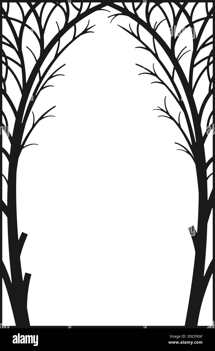 White window arched frame Stock Vector Images - Alamy