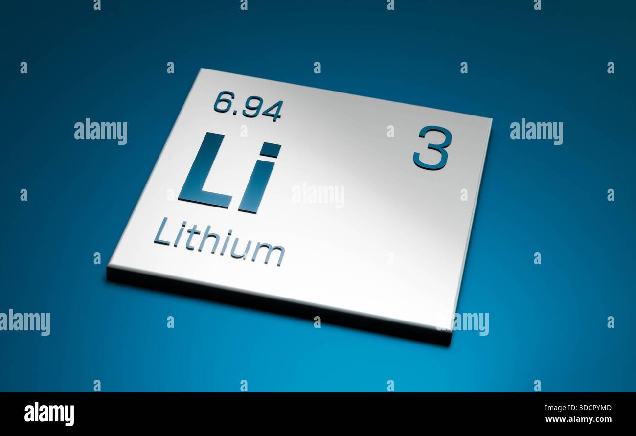Lithium, periodic table element. Lithium, periodic table element ...