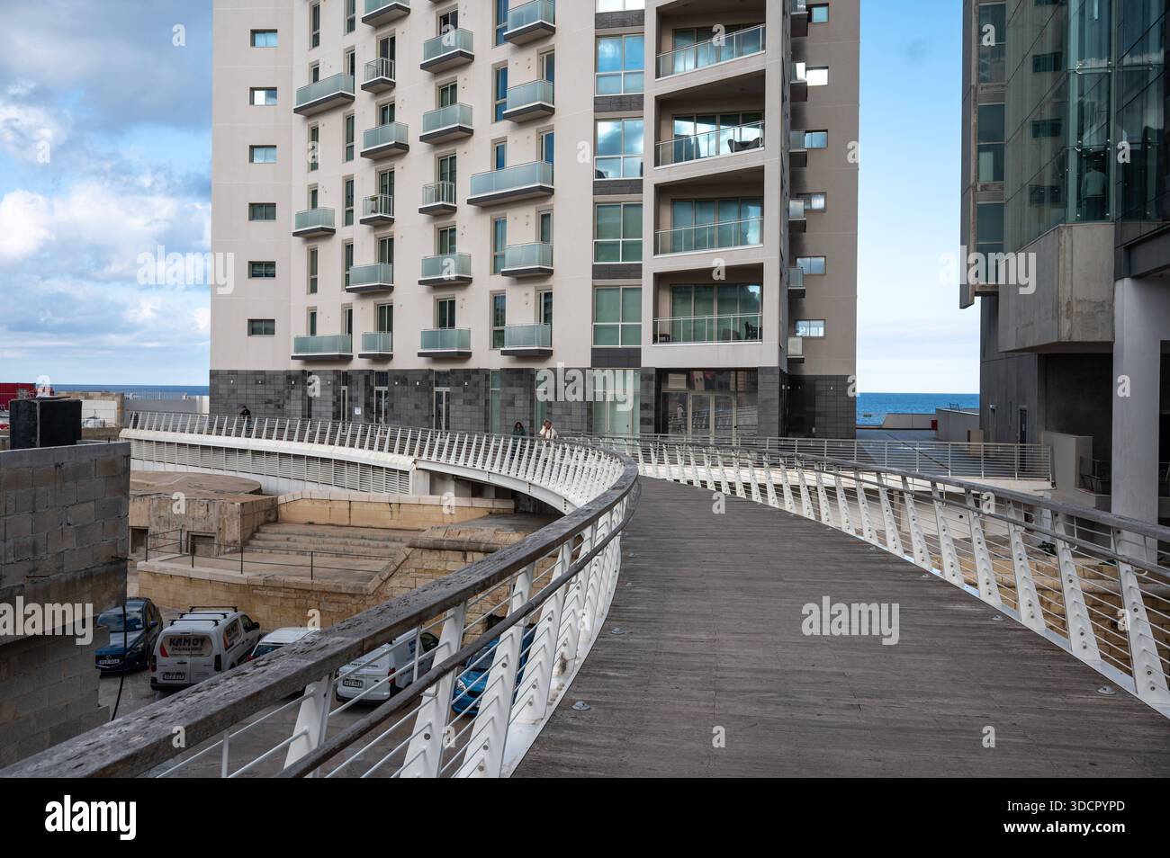 Pjazza TignÃ shopping centre under renovation at TignÃ Point, showing ...