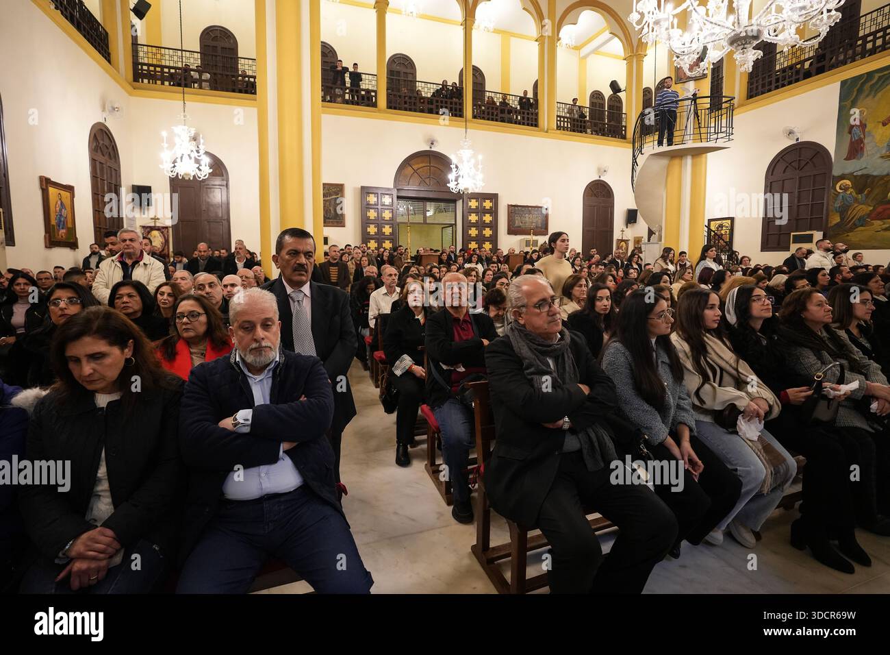 24 December 2025, Syria, Latakia: Syrian Christians attend Christmas ...