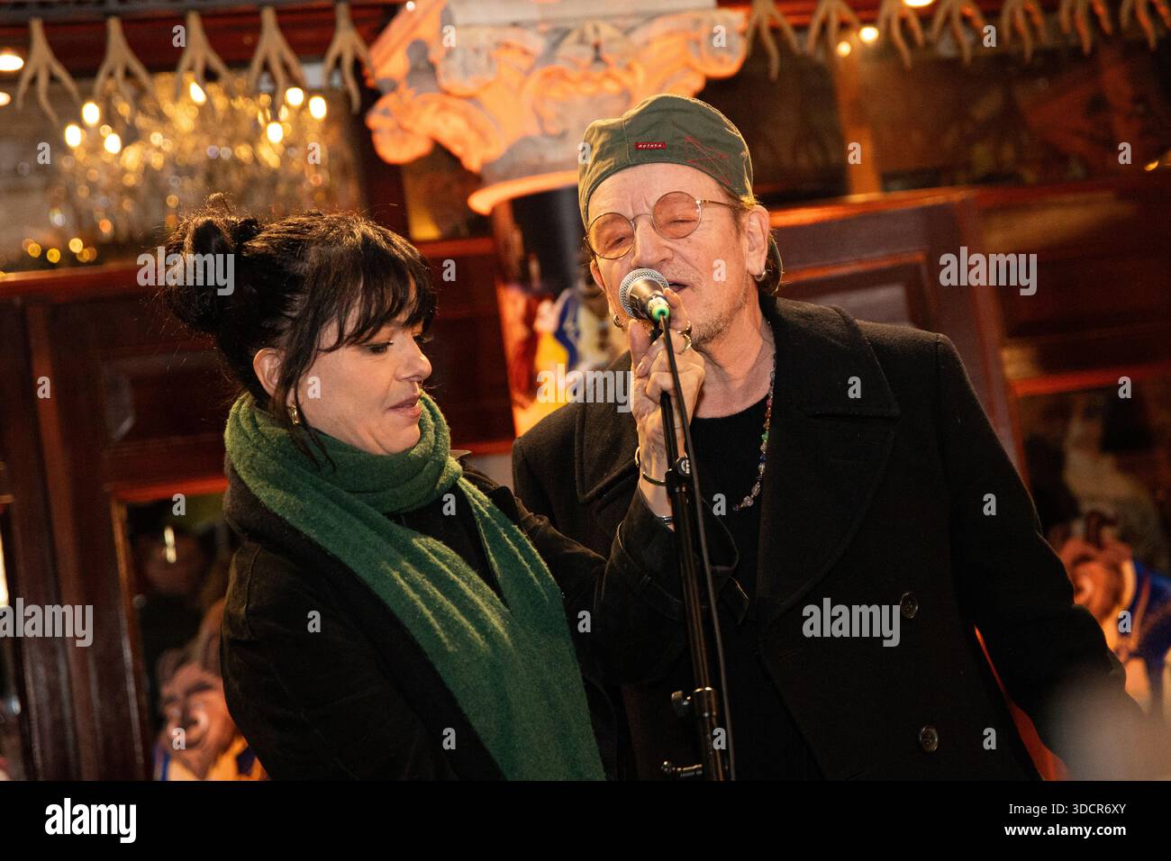 Dublin, Ireland – 24th December 2025 – Imelda May and Bono take part in ...