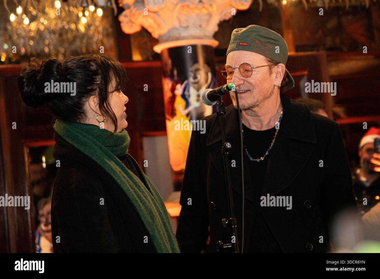 Dublin, Ireland – 24th December 2025 – Imelda May and Bono take part in ...