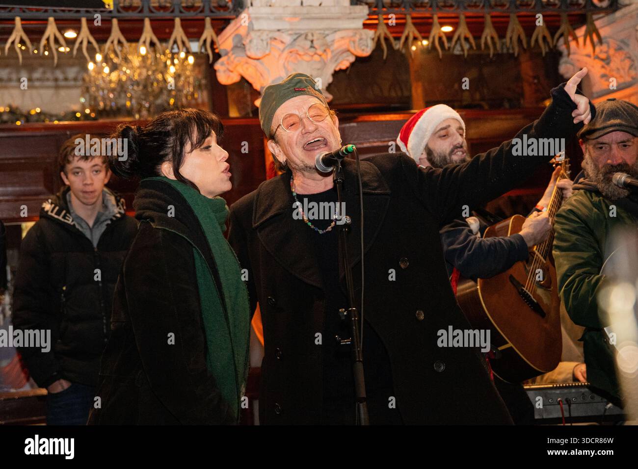 Dublin, Ireland – 24th December 2025 – Imelda May and Bono take part in ...