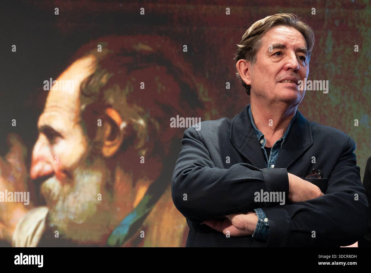 Luis García Montero during the Christmas Eve dinner for homeless people ...