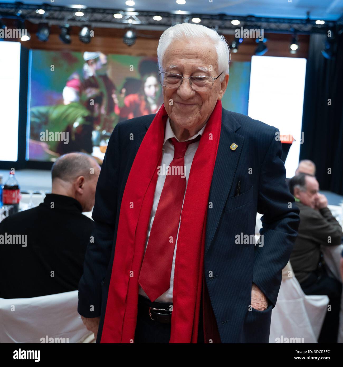 Father Angel during the Christmas Eve dinner for homeless people at the ...