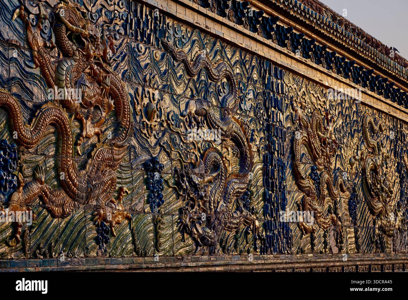 The spectacular rare and ancient Nine Dragon Wall (or 9 Dragon Screen ...