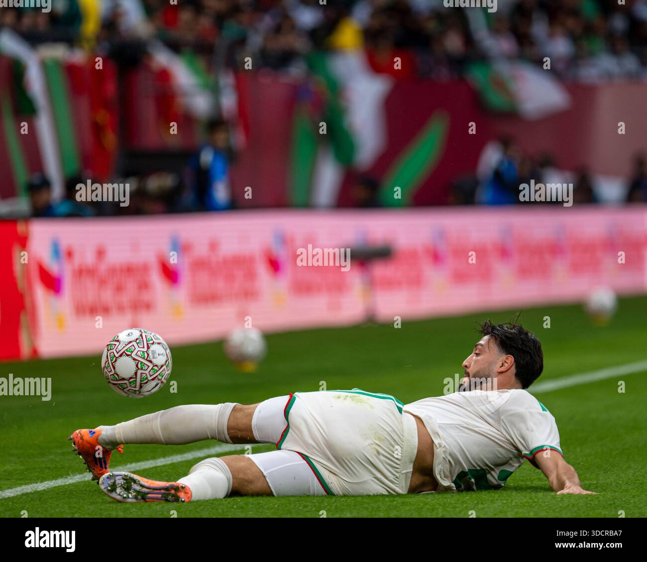 Ramy Bensebaini of Algeria in action during the Africa Cup of Nations ...