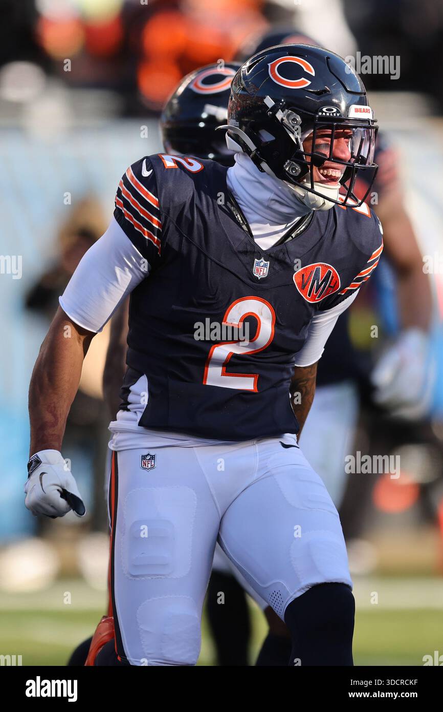 Chicago Bears wide receiver DJ Moore (2) celebrates a touchdown against ...