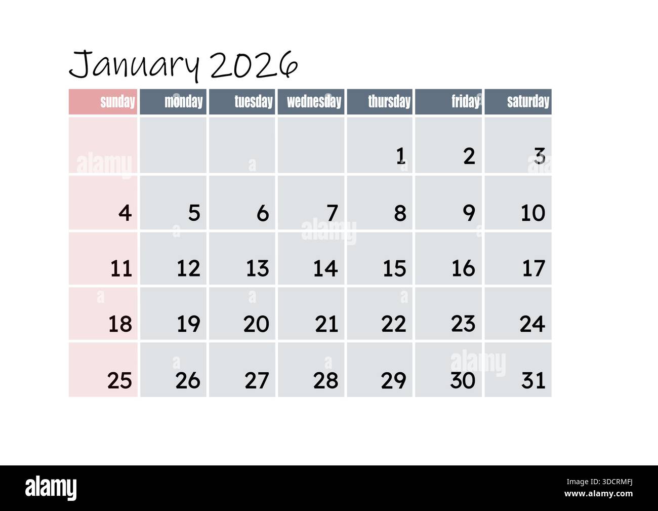 January 2026 Cut Out Stock Images & Pictures - Alamy