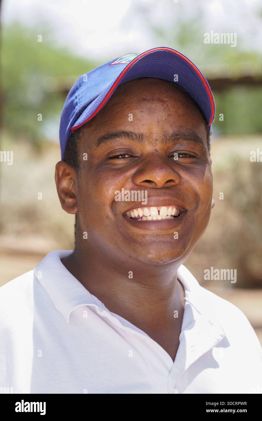 Namibian man from the Nama tribe, Namibia Stock Photo - Alamy