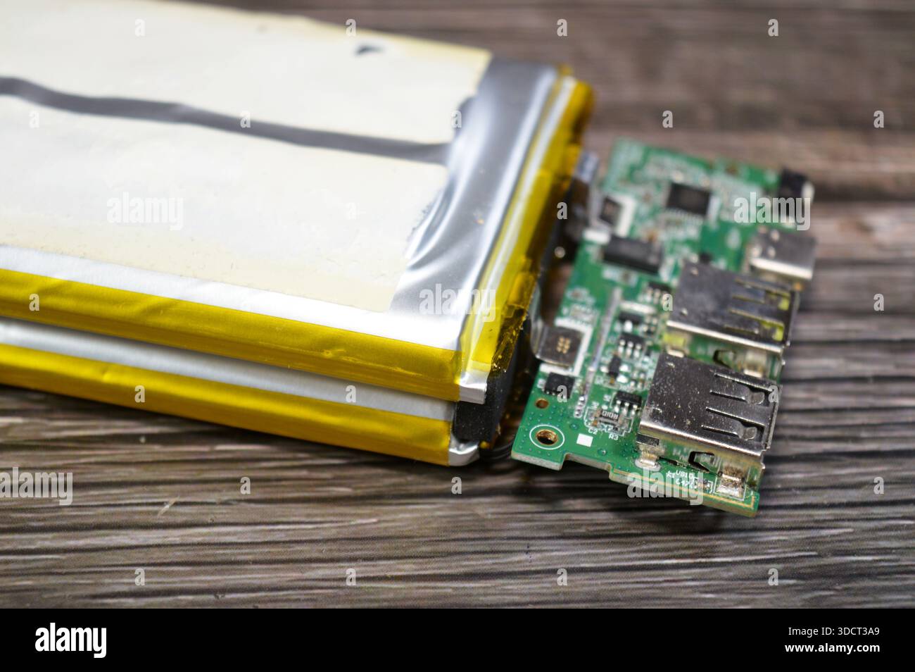 Cairo, Egypt, December 22 2025: the internal components of a power bank ...