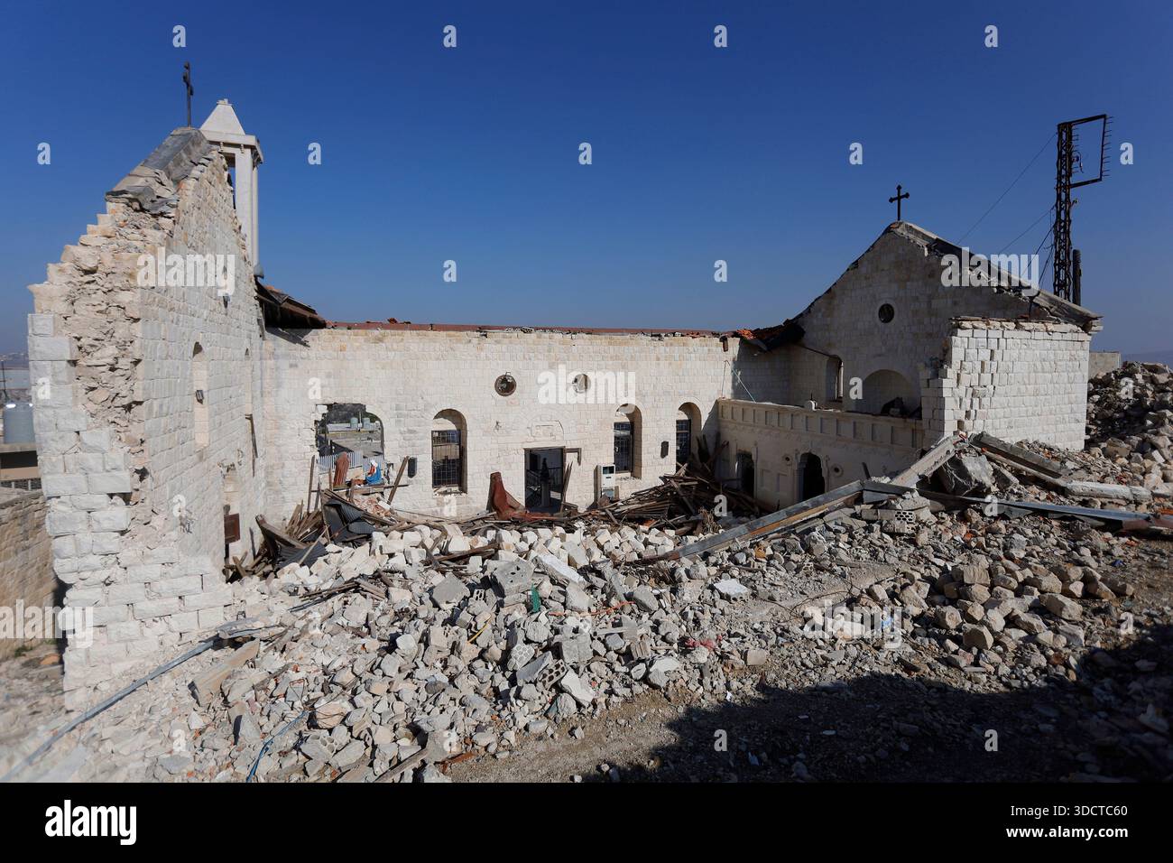 December 25, 2025, Yaroun, Bint Jbeil District, Lebanon: Residents ...