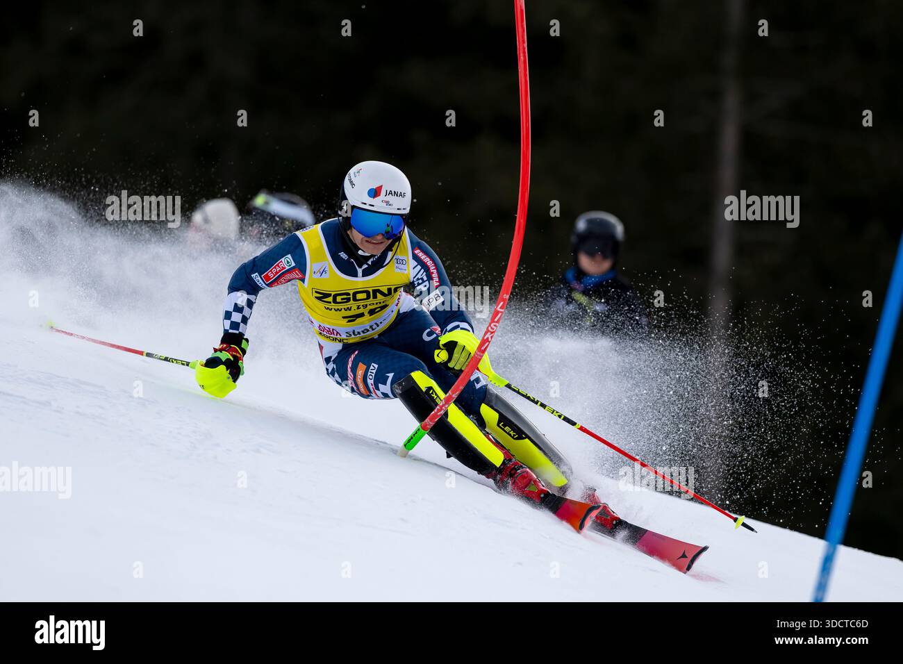 Alta Badia, Italy, 22 December 2025. Tvrtko Ljutic (Croatia) competing ...