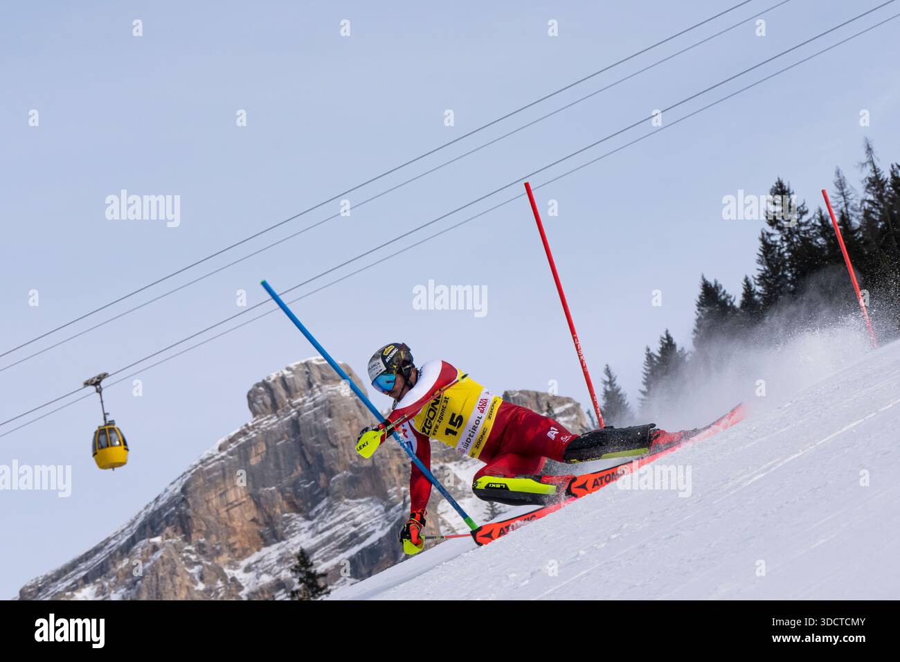 Alta Badia, Italy, 22 December 2025. Manuel Feller (Austria) competing ...