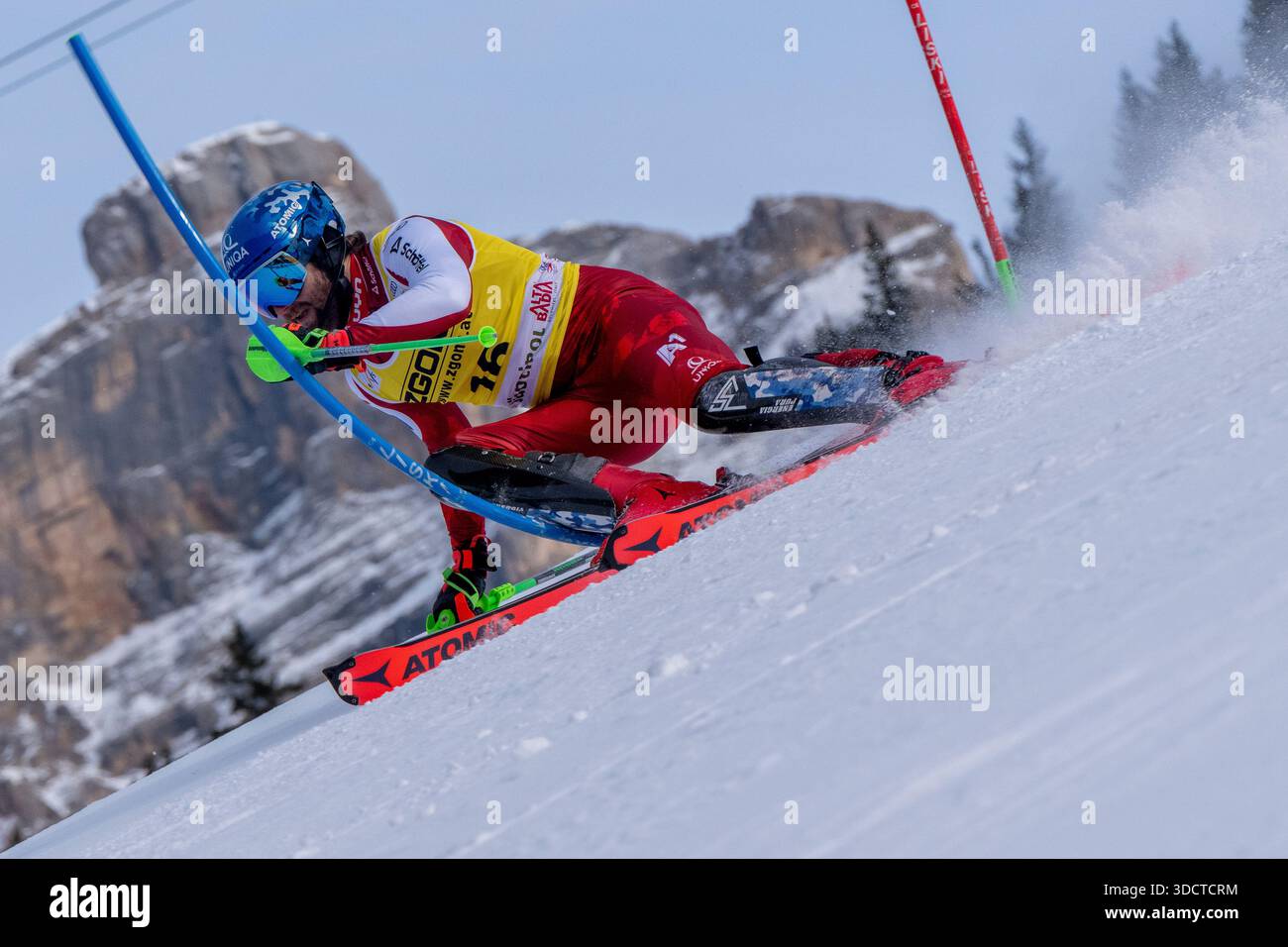 Alta Badia, Italy, 22 December 2025. Marco Schwarz (Austria) competing ...