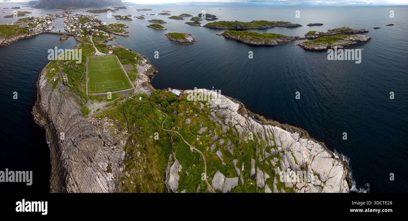 Famous Football Ground In Henningsvaer City On Lofoten Islands In ...