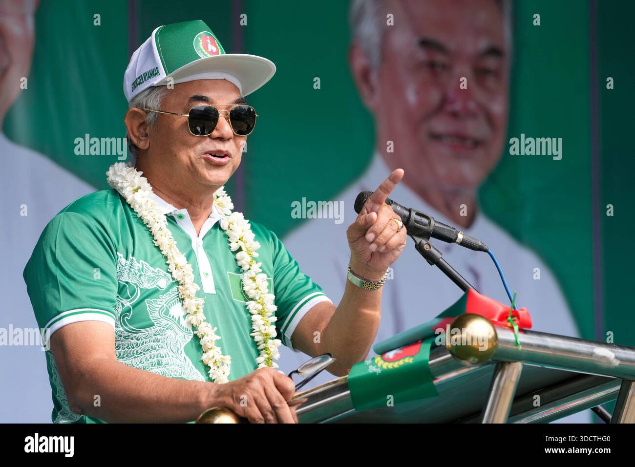 Maung Maung Myint, a candidate of the military-backed Union Solidarity ...