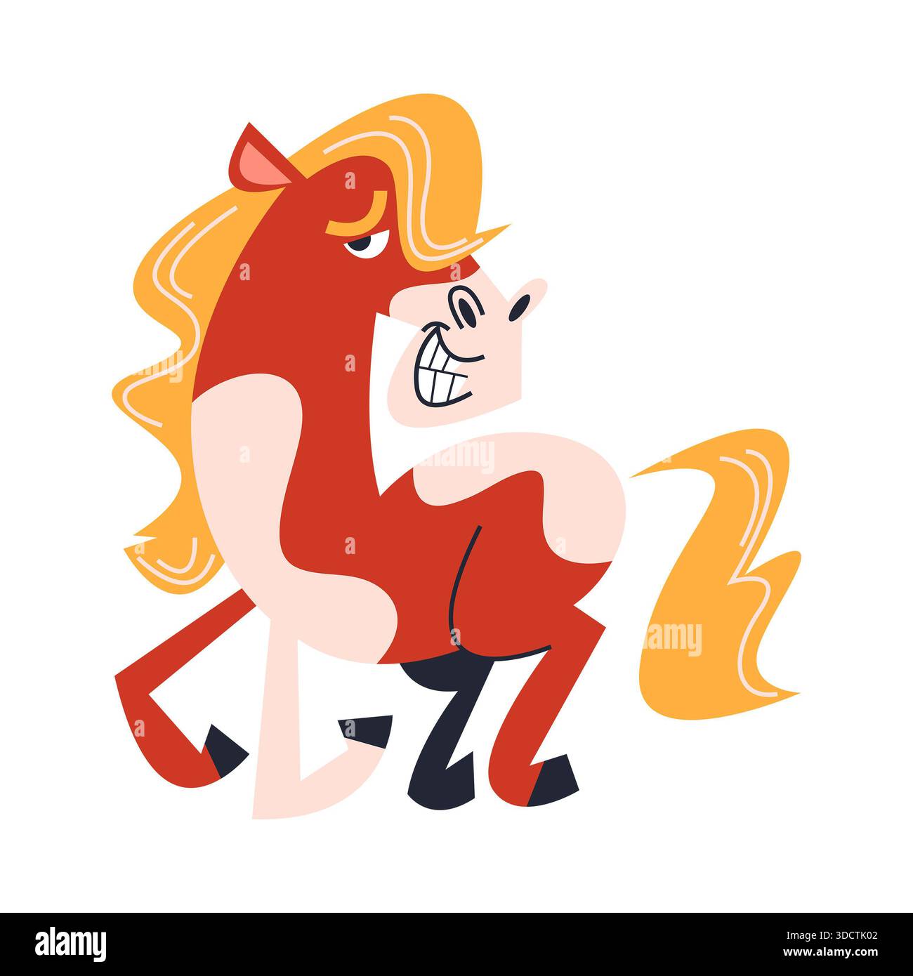 Cow goat illustration Cut Out Stock Images & Pictures - Alamy