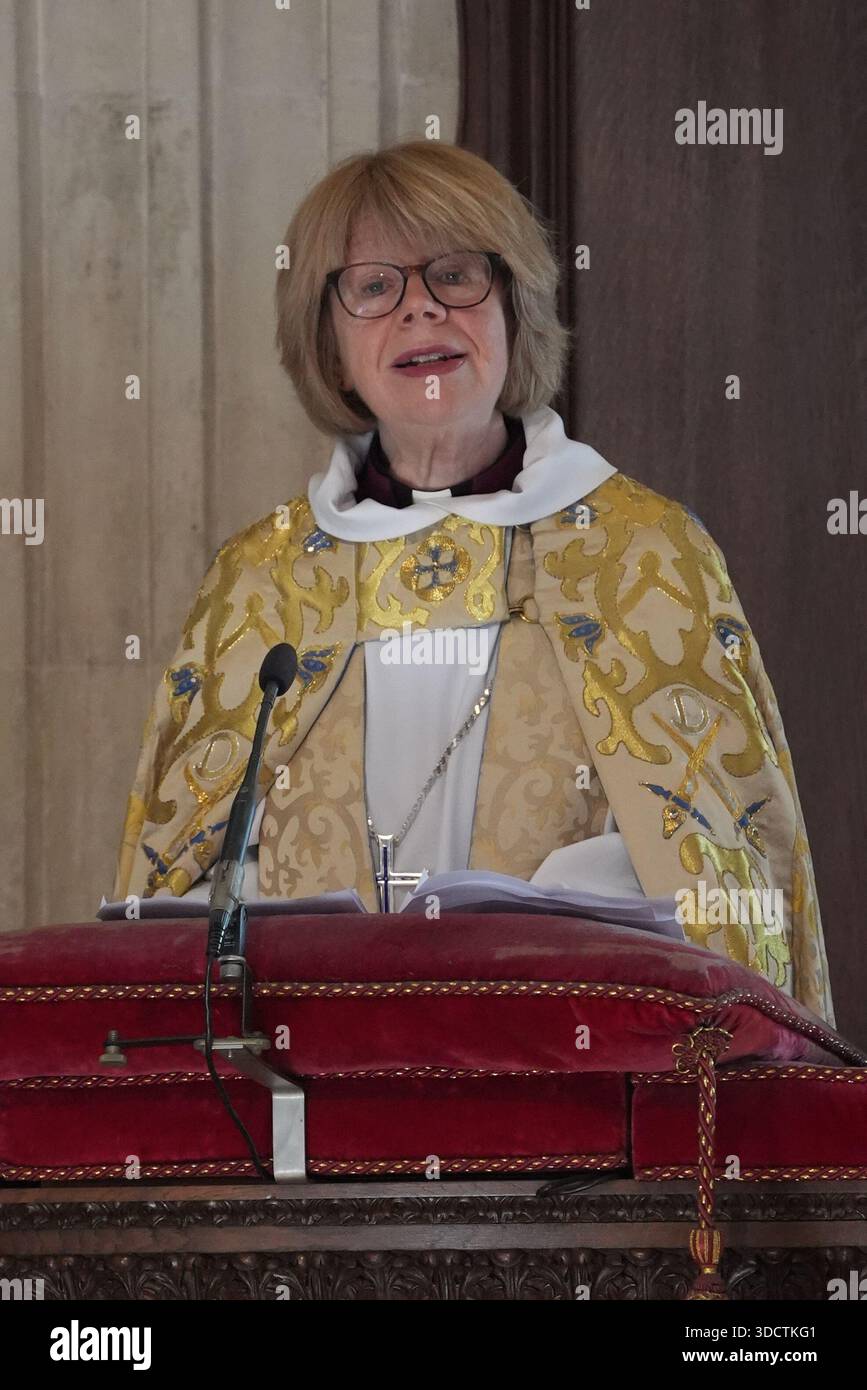 The incoming Archbishop of Canterbury, The Right Reverend Dame Sarah ...
