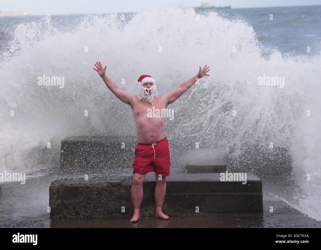 Patrick Corkery, from Castleknock Dublin, wearing a Santa hat and beard ...