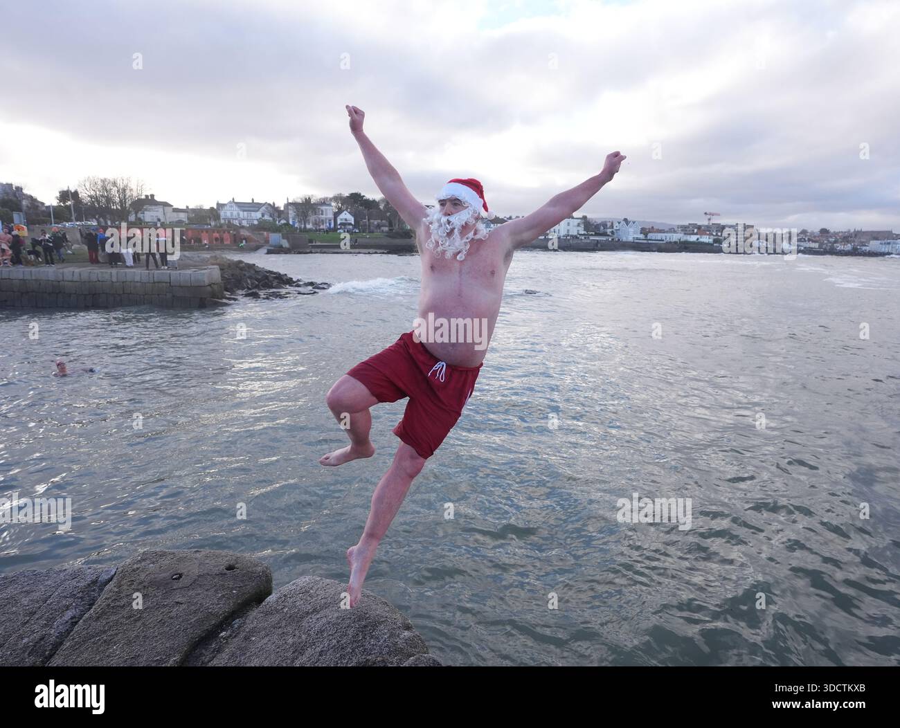 Patrick Corkery, from Castleknock Dublin, wearing a Santa hat and beard ...