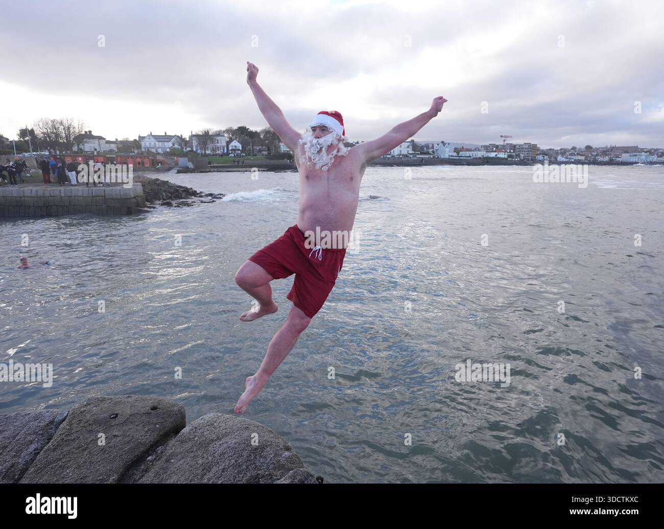 Patrick Corkery, from Castleknock Dublin, wearing a Santa hat and beard ...