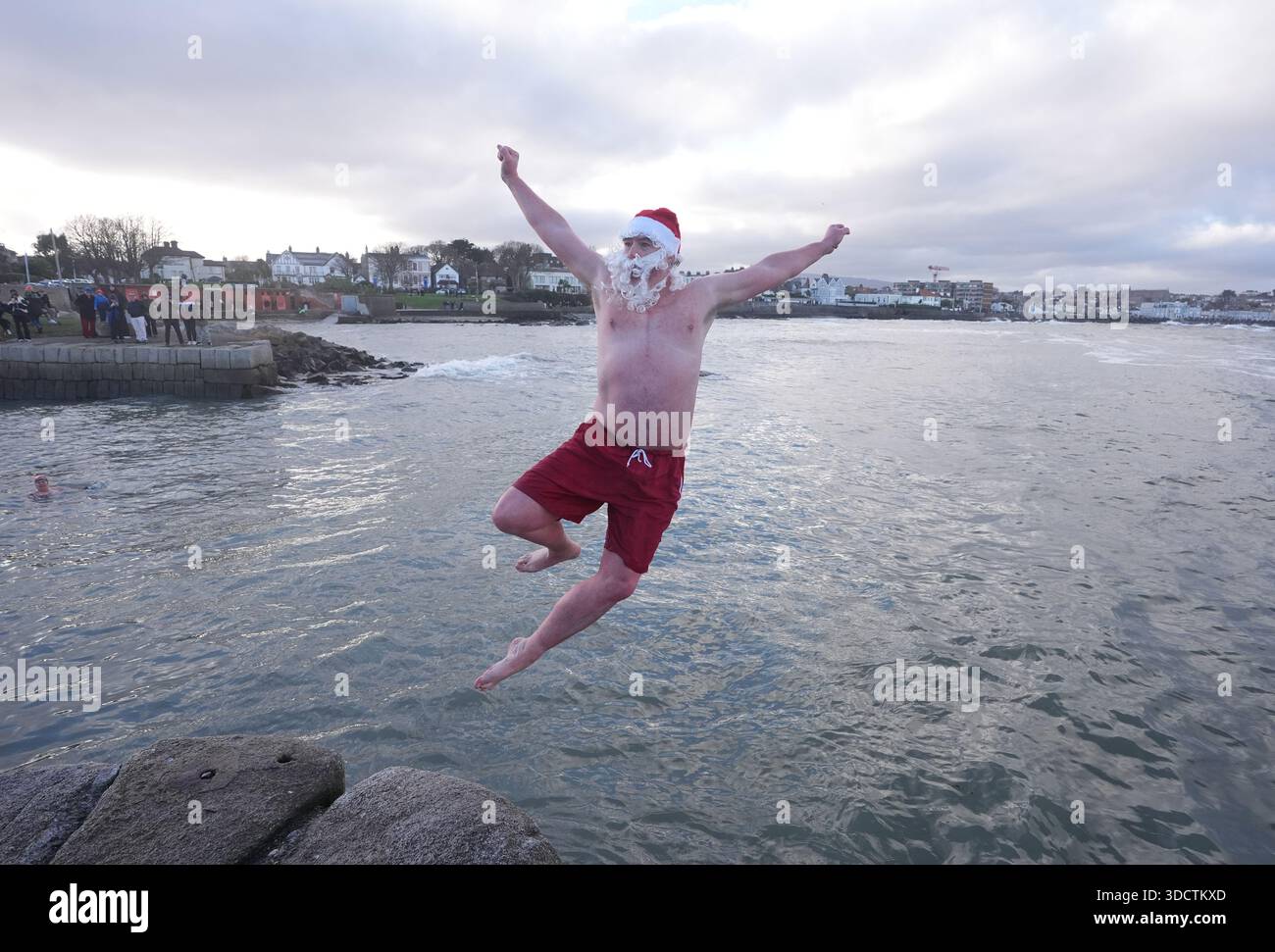 Patrick Corkery, from Castleknock Dublin, wearing a Santa hat and beard ...