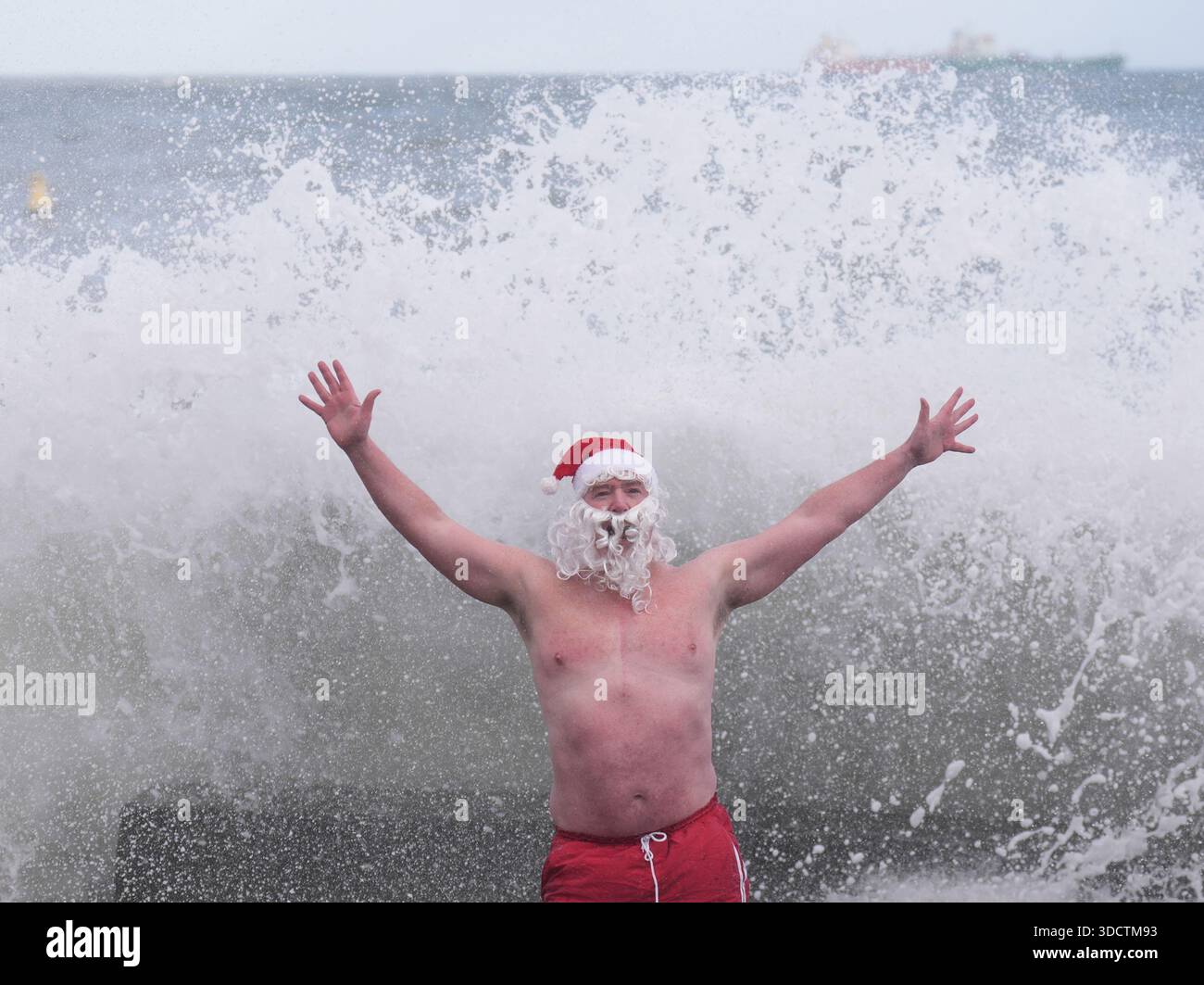 Patrick Corkery, from Castleknock Dublin, wearing a Santa hat and beard ...