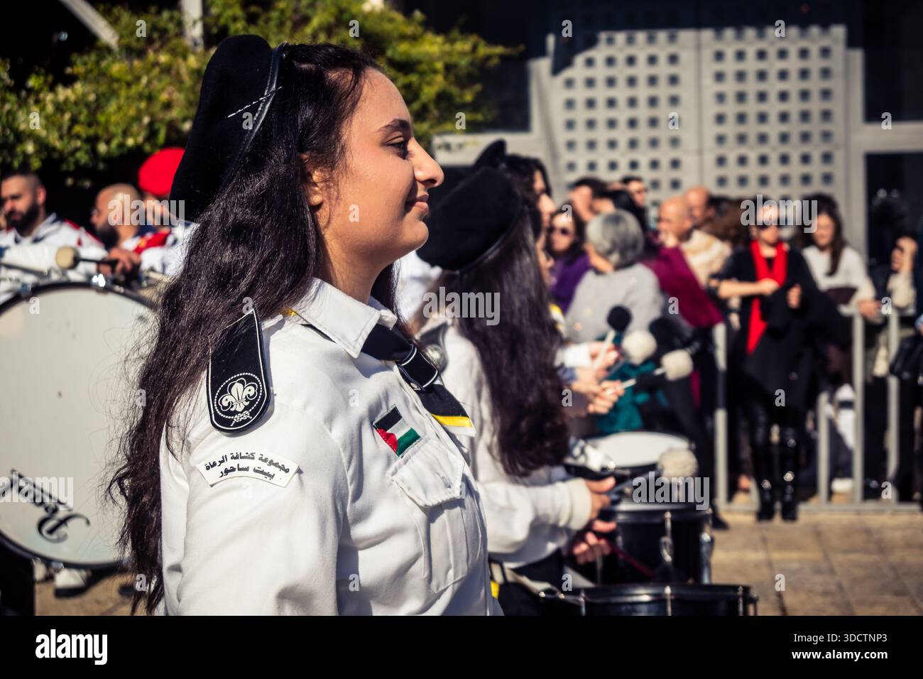 Bethlehem, West Bank, December 24, 2025 Close-up details of a ...