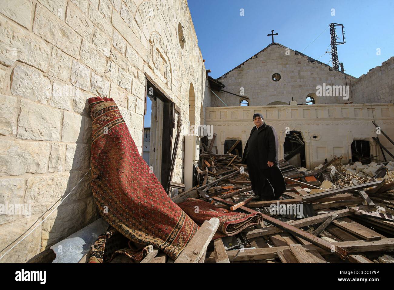 December 25, 2025, Yaroun, Yaroun, Lebanon: Father Charles Nadaf ...