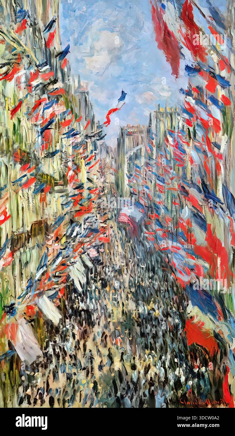 Impressionist street scene Stock Vector Images - Alamy