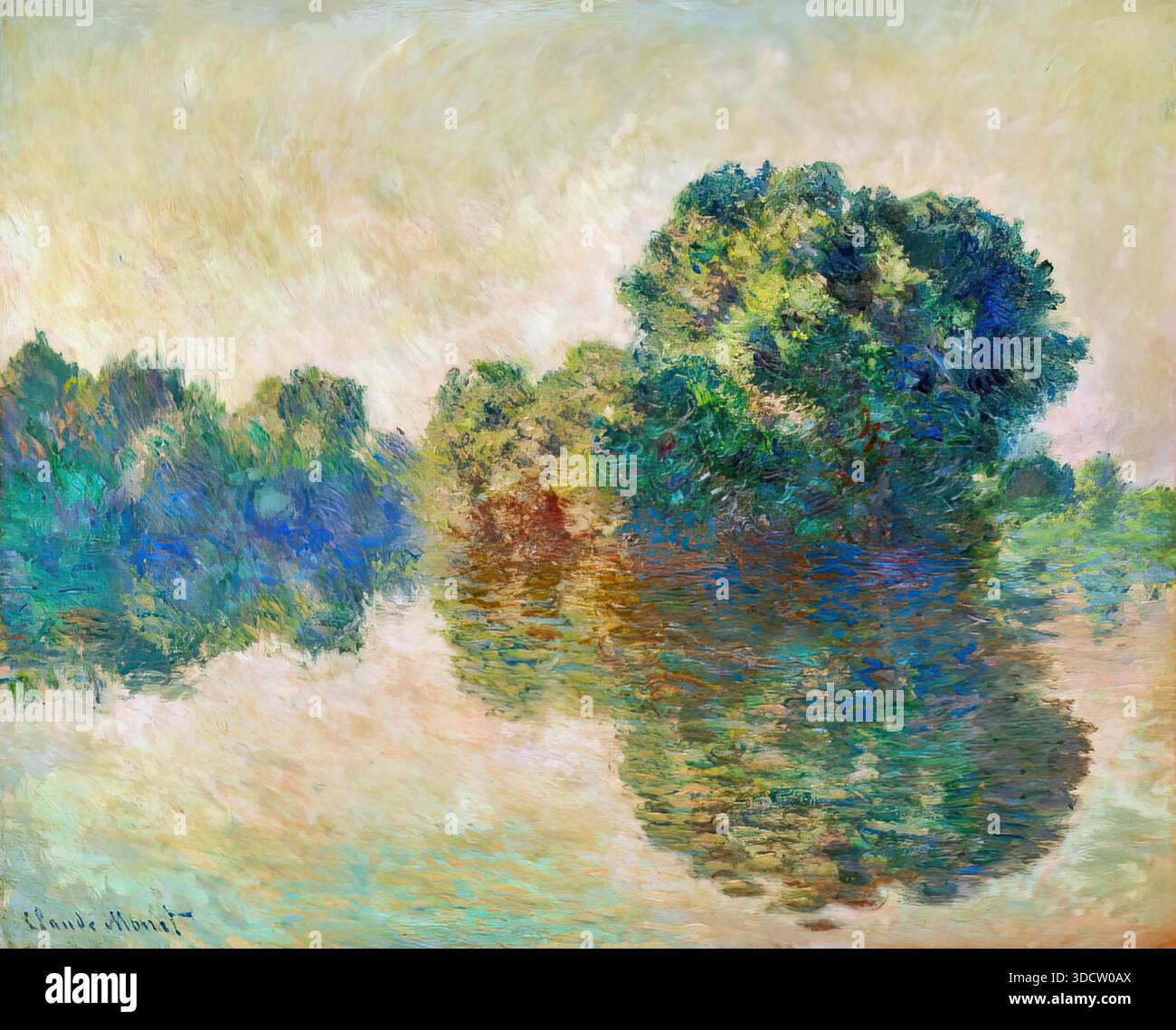 Claude Monet the Seine at Giverny 1897 oil on canvas tranquil ...