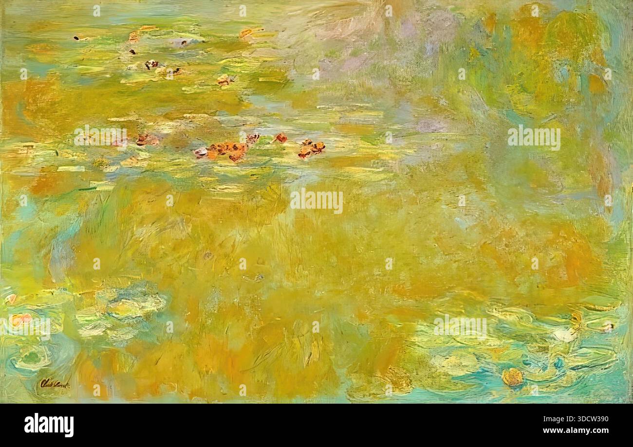 Claude monet nympheas Stock Vector Images - Alamy