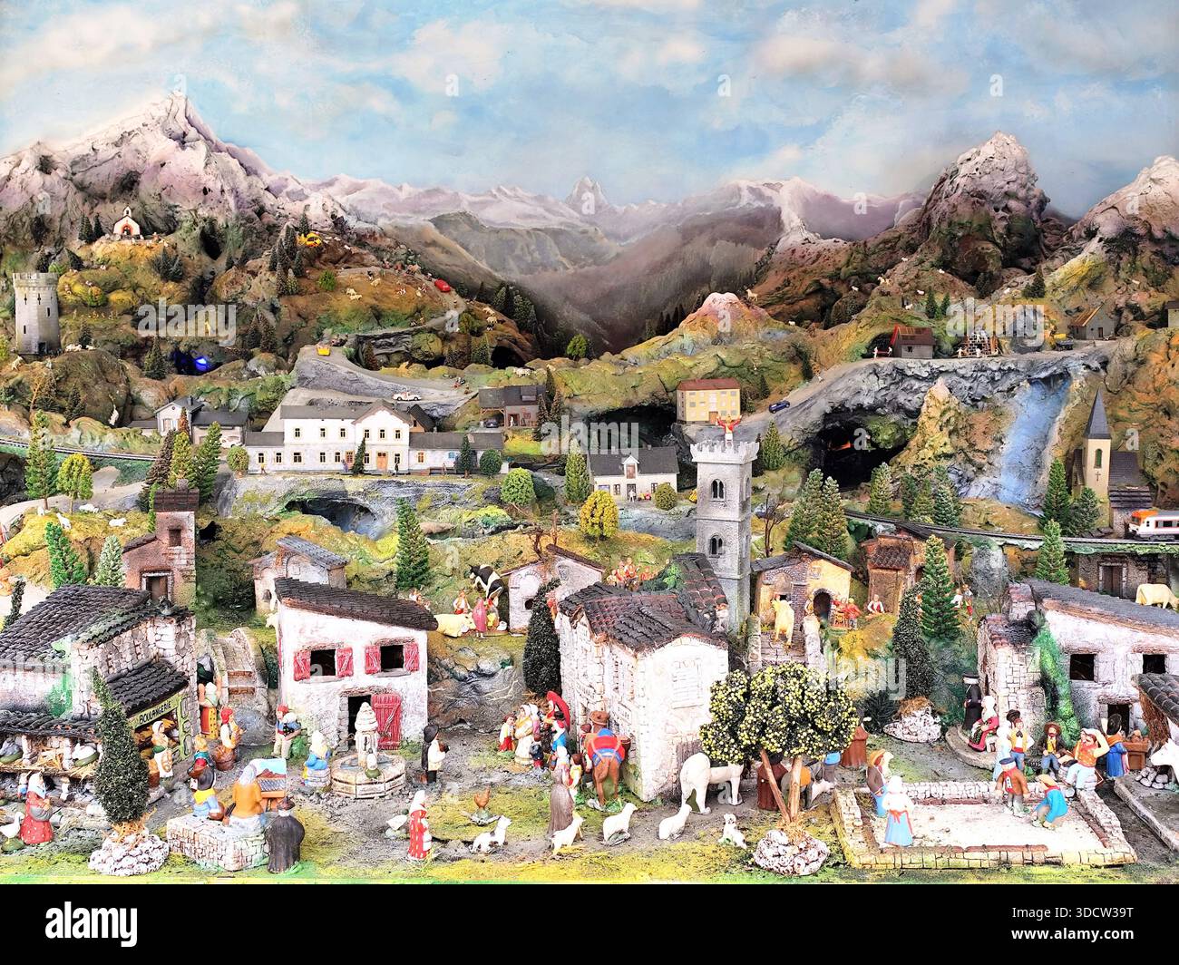 Nativity ' Les Santons dans les Pyrenees" Inspired by pyrenean villages ...