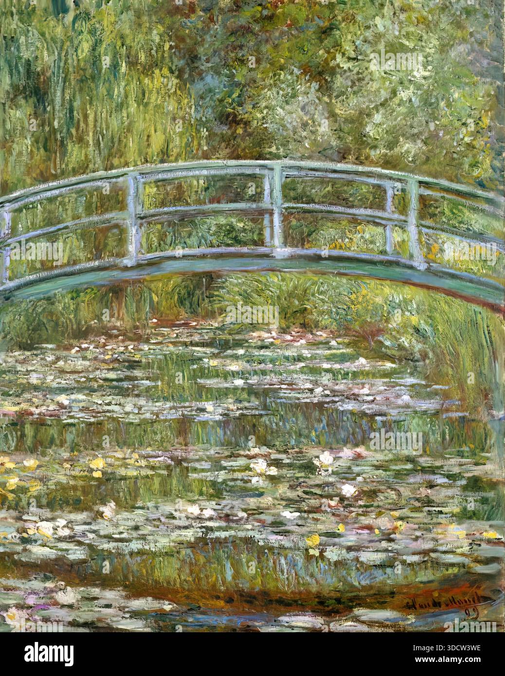 Claude Monet the water-lily pond (also known as Japanese Bridge) 1899 ...