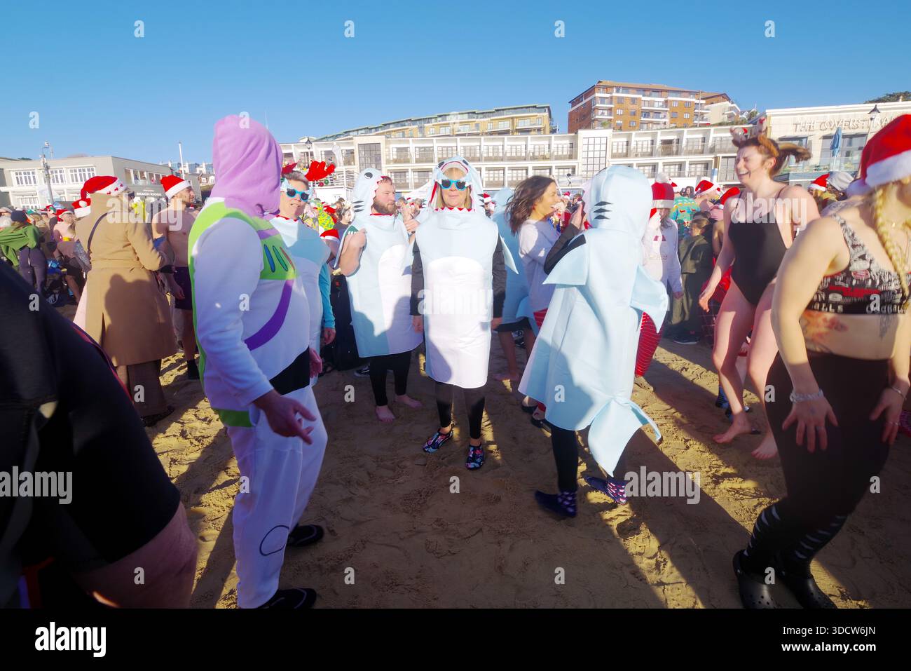 White christmas dip bathers hi-res stock photography and images - Alamy