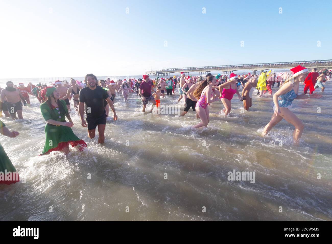 White christmas dip bathers hi-res stock photography and images - Alamy