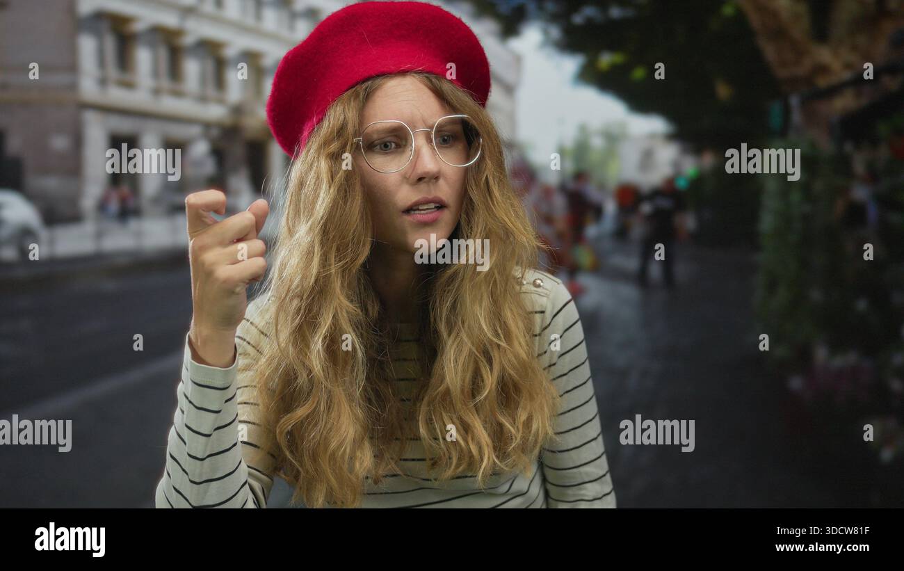 Woman lifts fist knock against hi-res stock photography and images - Alamy