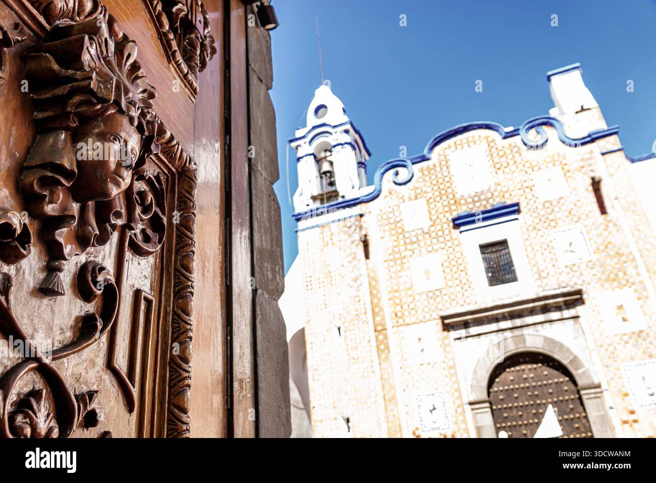 Templo temple of san ildefonso catholic church hi-res stock photography ...