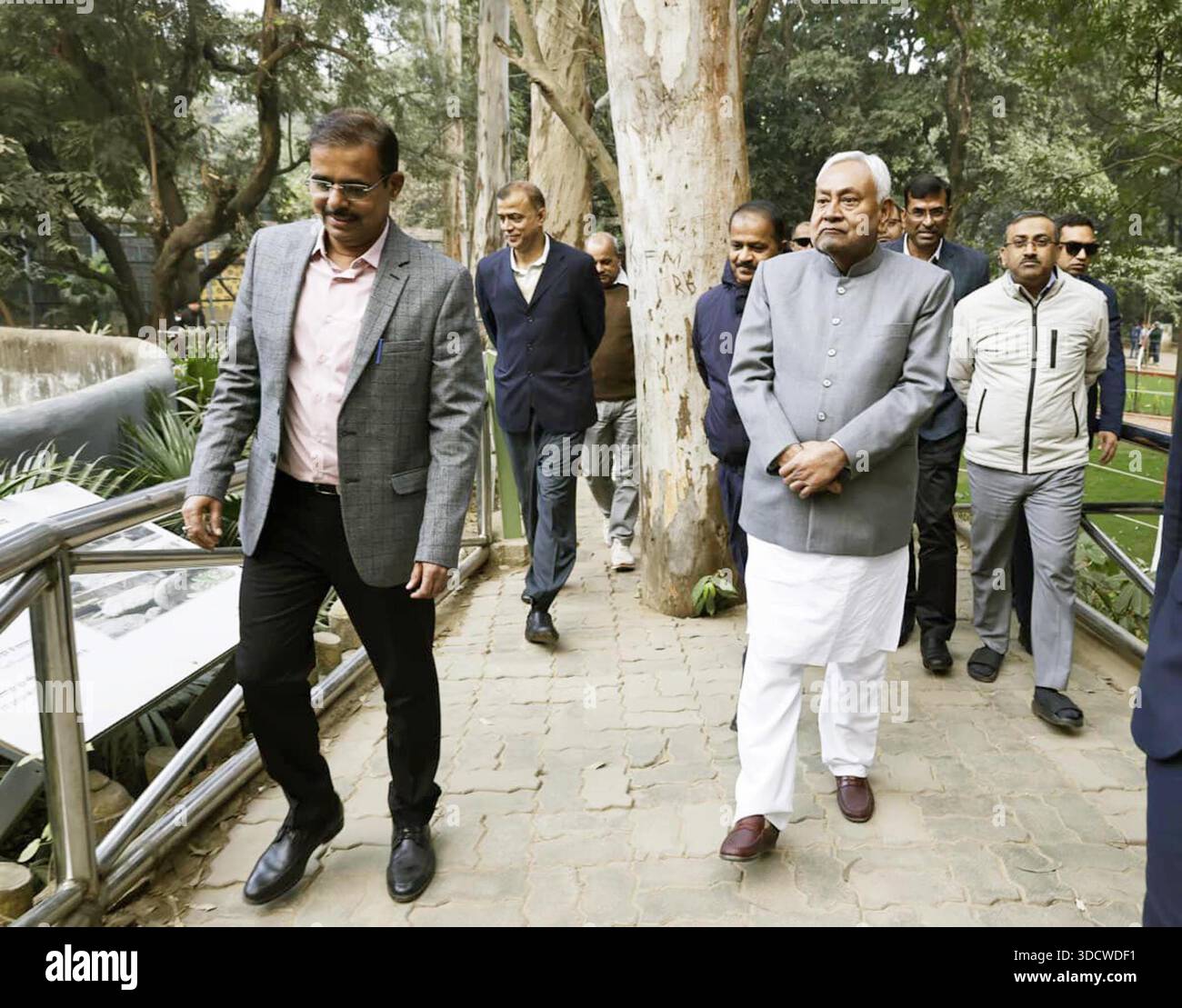 PATNA, INDIA - DECEMBER 25: Bihar Chief Minister Nitish Kumar visiting ...