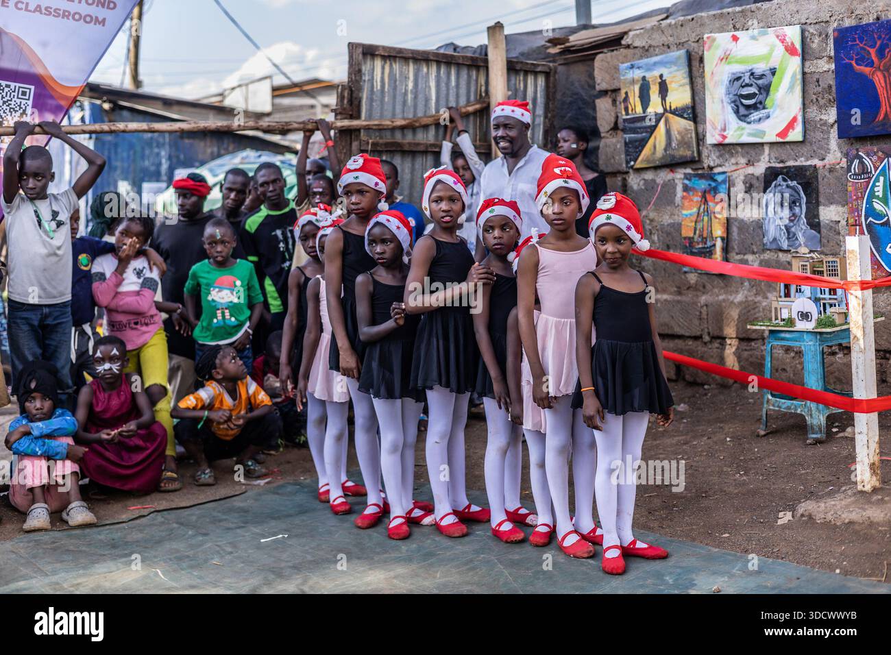 FILE - Young dancers wait to perform during a Christmas ballet event in ...