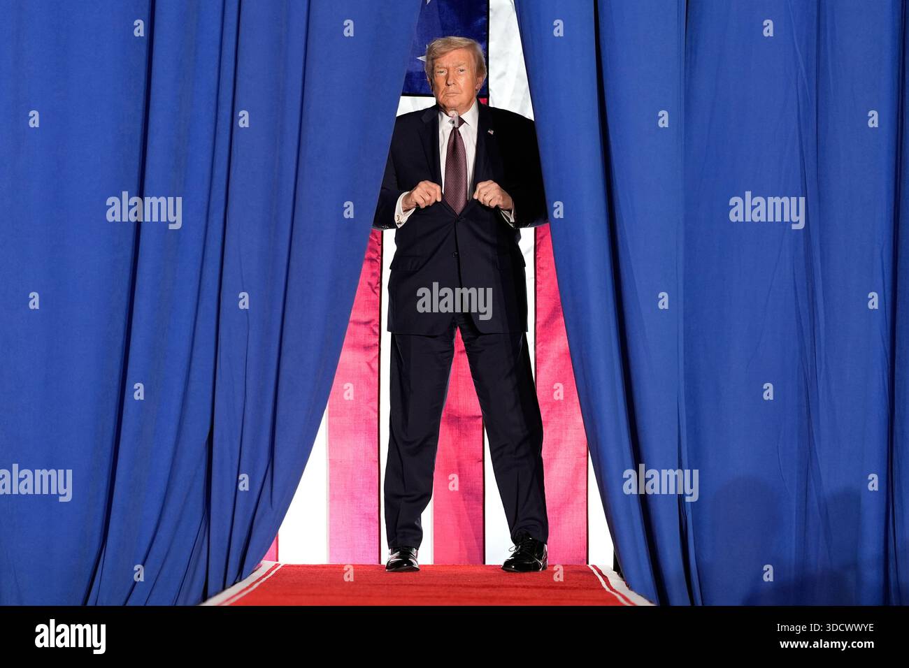 FILE - President Donald Trump arrives to speak at a campaign event ...