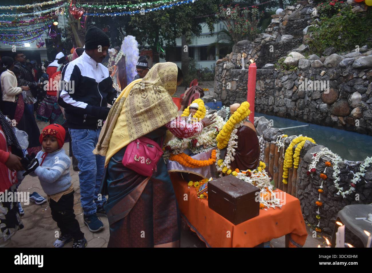 People are celebrating the Christmas festival in the outskirts of ...