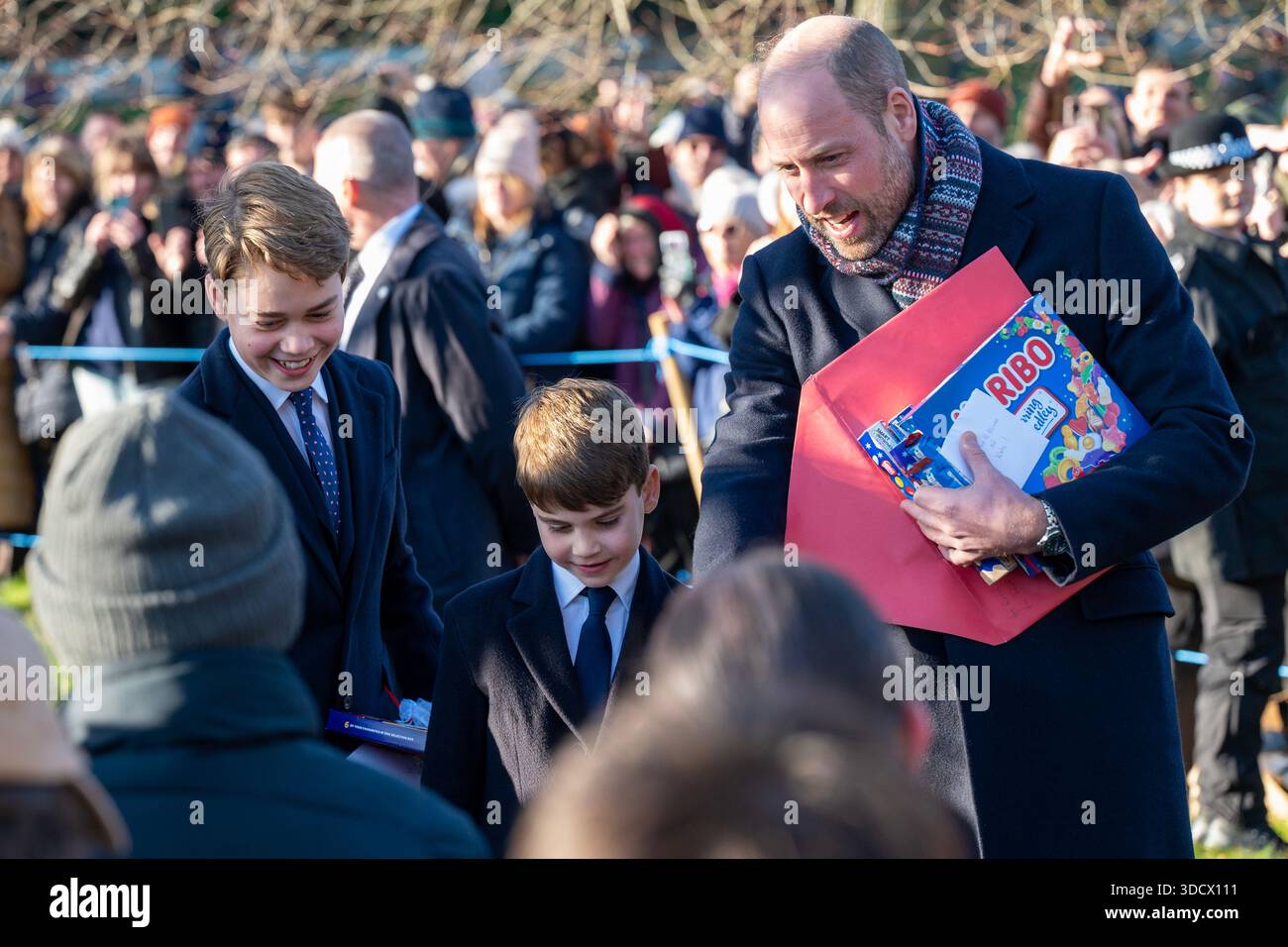 25 Dec 2025. Sandringham, Norfolk UK. William, Prince of Wales and his ...