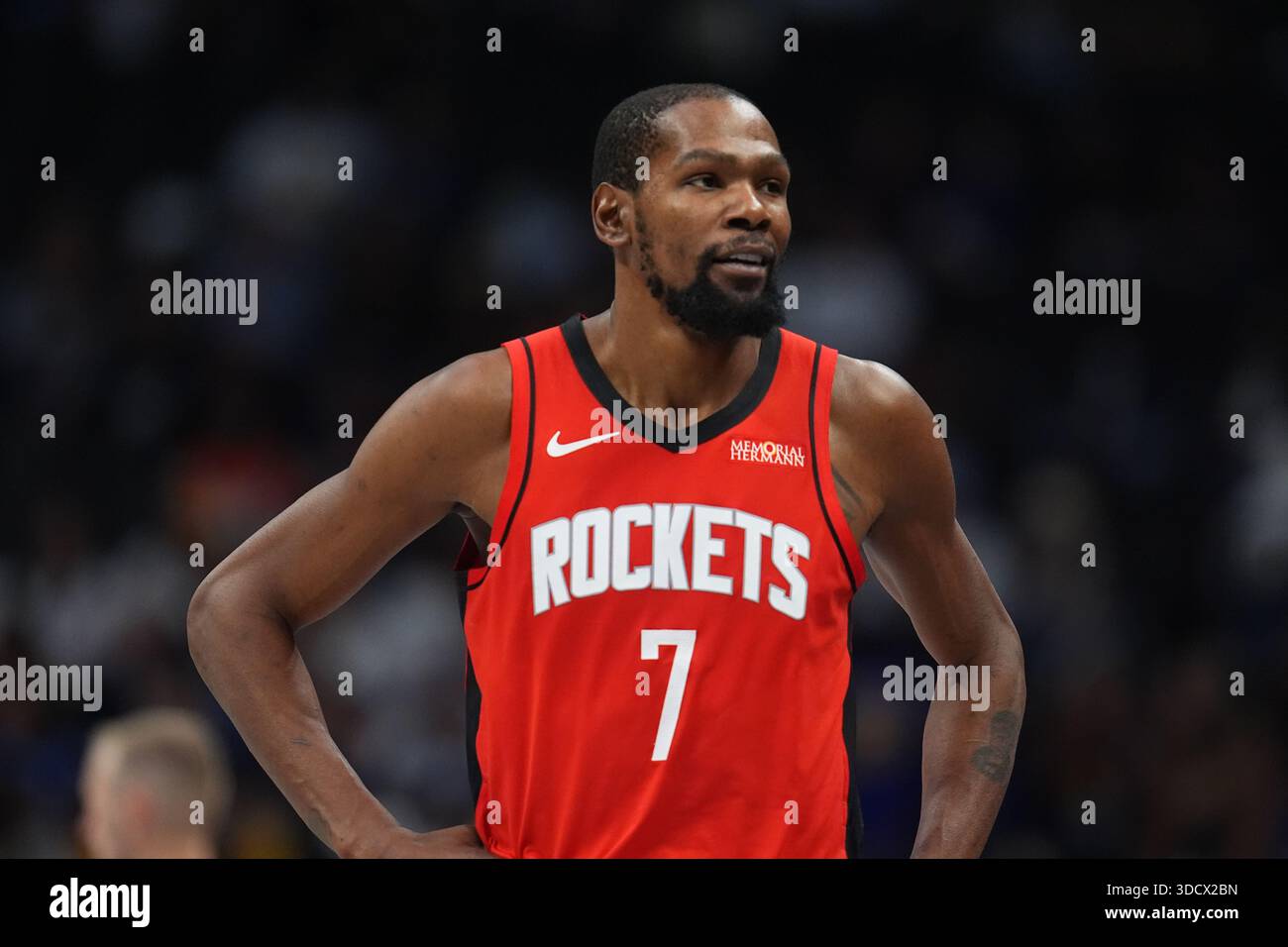 Houston Rockets forward Kevin Durant (7) in the second half of an NBA ...