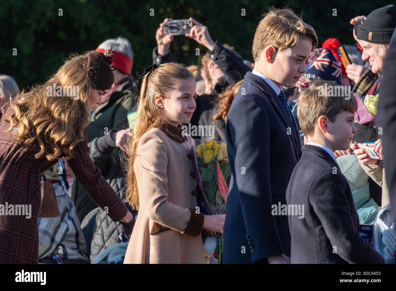 25 Dec 2025. Sandringham, Norfolk UK. Catherine, Princess of Wales and ...