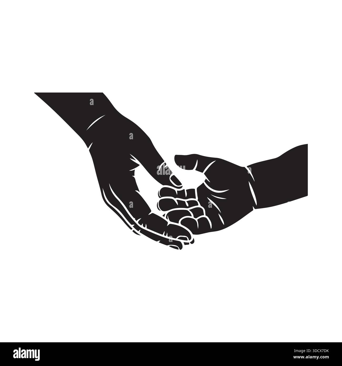 Child grasping Stock Vector Images - Alamy