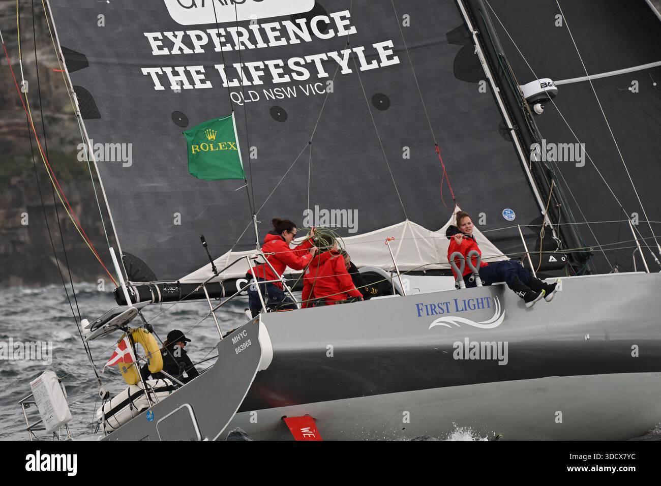 The all female crewed First Light during the start of 2025 Sydney ...