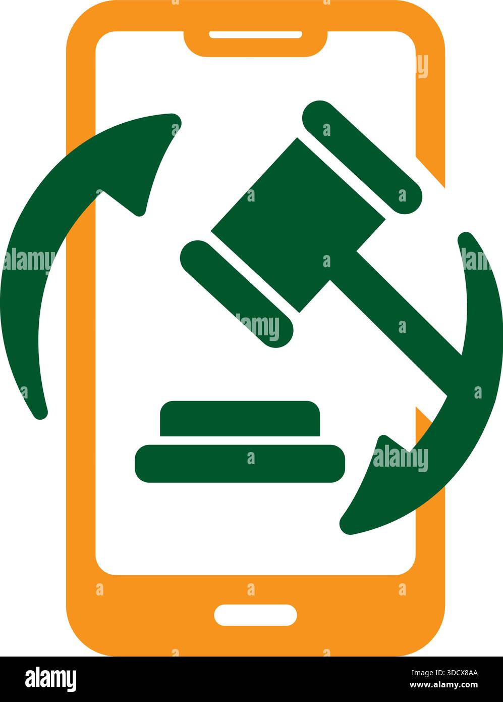 Mobile Law Justice Logo Vector Digital Legal Template Design Stock ...